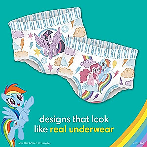 Pampers Easy Ups Girls & Boys Potty Training Pants - Size 2T-3T, 74 Count, My Little Pony Training Underwear (Packaging May Vary)