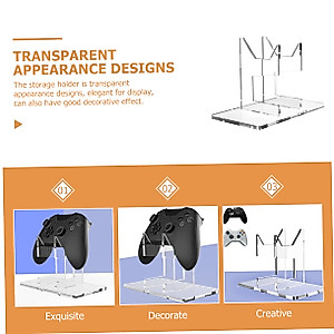 Gamepad Bracket Transparent Controller Holder Gaming Controller Racks Game Controller Rack Game Controller Support Universal Controller Racks Controller Stand