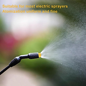 Sydien 20Pcs Plastic 1/4 BSPT Male Thread Flat Fan Sprayer Tip 80 Degrees Nozzles For Cooling, Agricultural Irrigation, Waste Gas Treatment Yellow