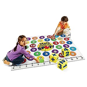 Learning Resources Math Marks The Spot Floor Game, Homeschool, Number Recognition, Addition & Subtraction, Ages 5+
