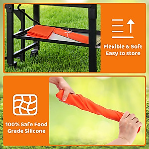 Utheer 36 Inch Silicone Griddle Mat & Spatula Mat for Blackstone Griddle, Heavy Duty Food Grade Silicone Griddle Mat, All Season Cooking Protective Griddle Grill Cover,36 Inch Blackstone griddle cover