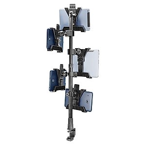 iBOLT TabDock Point of Purchase/POS Clamp Stand/Mount - with 5 Tablet Holders Perfect for Multiple delivery Applications (DoorDash, Uber eats, Postmates, etc.) Fits 7 to 10 inch Tablets