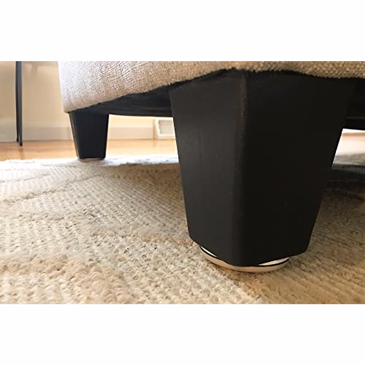 Shepherd Hardware 9454 2-1/2-Inch Round, Adhesive Slide Glide Furniture Sliders, 4-Pack , Beige