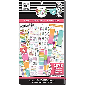 ME & MY BIG IDEAS Happy Planner STCKRS, Nurse, 1078/Pkg