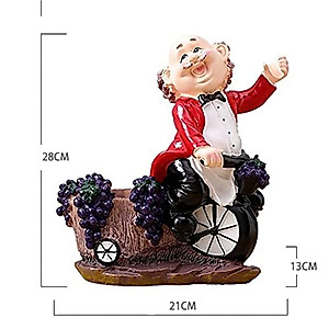 DOUBA Cute Resin Cartoon Statue Wine Rack Bottle Whisky Rack Home Storage Decoration Crafts