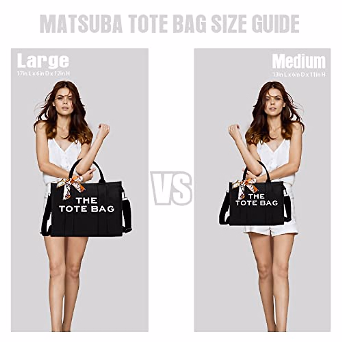 Canvas Tote Bags for Women Handbag Tote Purse with Zipper Canvas Crossbody Bag, Premium Quality and Designed in the USA Large