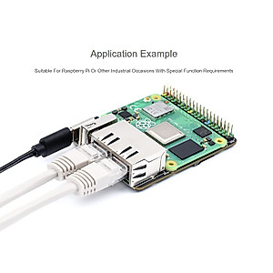Mini Dual Gigabit Ethernet Base Board for Raspberry Pi Compute Module 4 CM4, Onboard ETH/Micro SD/USB Interfaces, Suitable for Evaluating The Raspberry Pi CM4 or Being Integrated into End Products