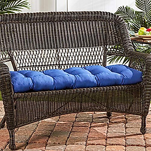 South Pine Porch Solid Marine Blue 44-inch Swing/Bench Cushion, 1 Count (Pack of 1)