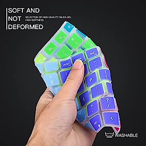 Keyboard Cover for Dell inspiron 16 7630 7635 7620 5630 5620, inspiron 14 7430 7435 7420 5430 5435 5420 5425 Series Laptop, Dell inspiron 7630 5630 5430 Keyboard Skin Protector - Black