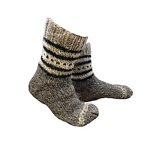 Wool socks for women, Hand Knitted Woolen Socks of natural wool, Wool socks for men, Large Sizes, Extra Thick, Bed wool socks, Winter socks, Warm socks, Cozy socks, Made In Ukraine (Men's 11-11.5)