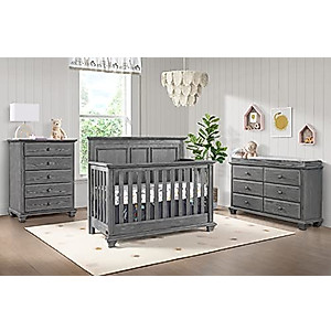 Oxford Baby Kenilworth 6 Drawer Dresser, Graphite Gray