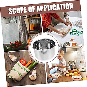 Mikinona Household Electric Cooker Inner Pot Stainless Steel Replacement Pot for Rice Cookers and Pressure Cookers Sturdy and Practical Accessory for Cooking and Meal Prep