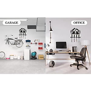 ARCORP Wooden Cat Key Holder for Wall with Four Cute Keychains, Mounting Hardware - Decorative Handcrafted Cat Puzzle Key Organizer and Home Decor - Eco-Friendly Wood Key Hanger