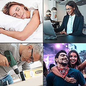 100-Pairs of Soft Foam Ear Plugs Individually Wrapped for Sleeping, Noise-Canceling, Disposable, Bulk Set for Concert, Music Festival, Sleep (Orange, 0.5x0.95 in)