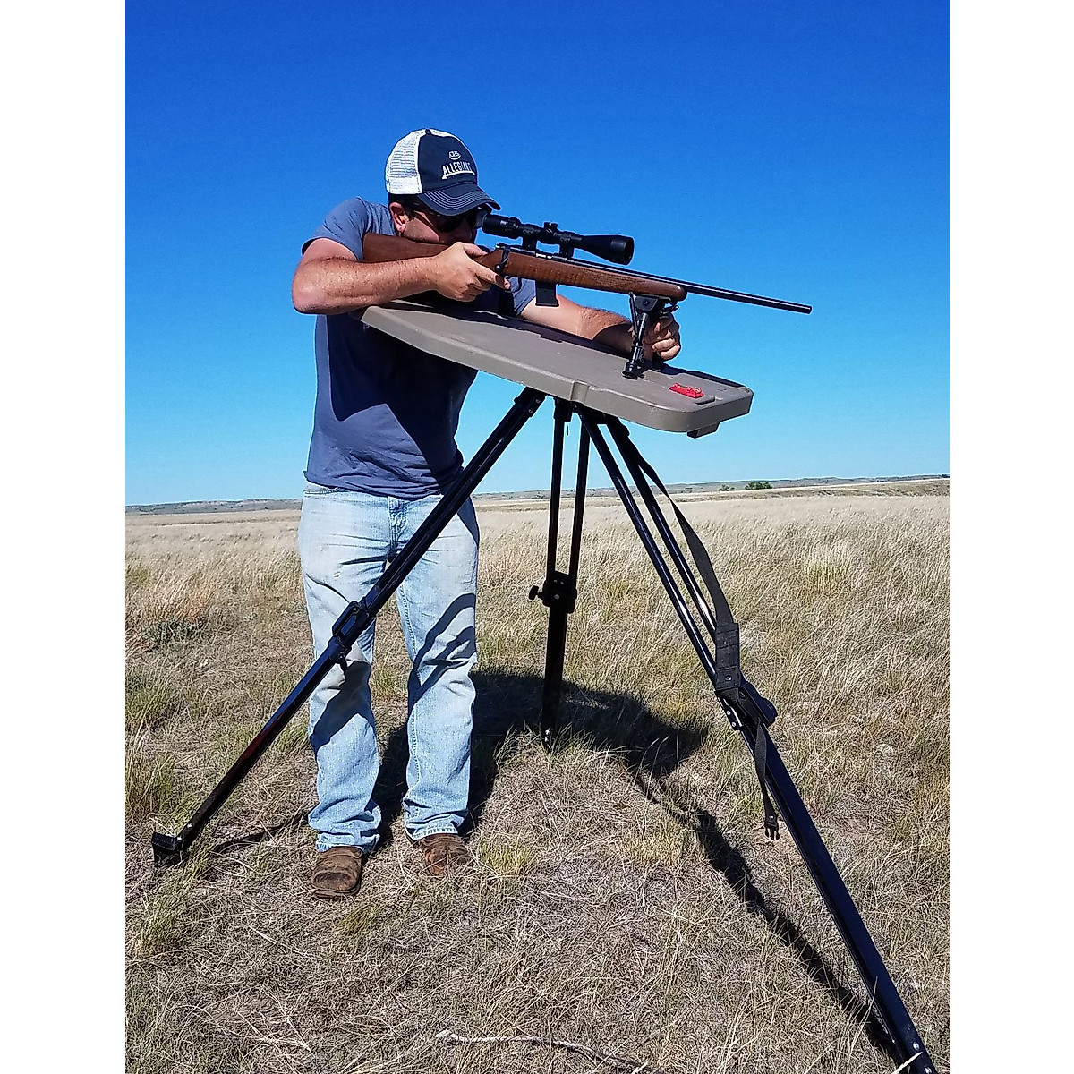 MTM HLST High-Low Shooting Table,Grey/Black