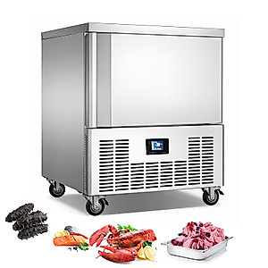 Kolice Commercial 5 trays Blast Chiller, Cakes, Hard Ice Cream, Dumpling, Chicken and Fish Freezer, School Kitchen Blast Freezer, Chest Freezer, Keep Food Fresh, Chilling and Freezing in Short Time