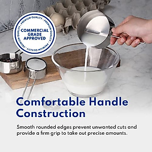 New Star Foodservice 42917 Stainless Steel 8-Piece Measuring Cups and Spoons Combo Set