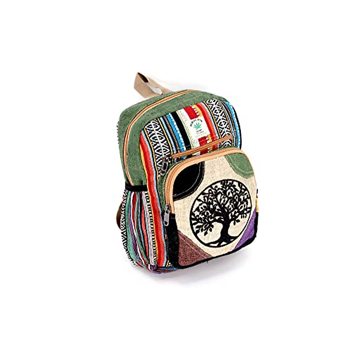 Unique Design100% Himalaya Hemp Backpack Small Backpack Hippie Backpack Festival Backpack Hiking and Tablet Backpack FAIR TRADE Handmade with Love.