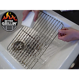 Better Grillin Scrubbin Stone Grill Cleaner-Scouring Brick/Barbecue Grill Brush/Barbecue Cleaner for BBQ, Griddle, 3pk