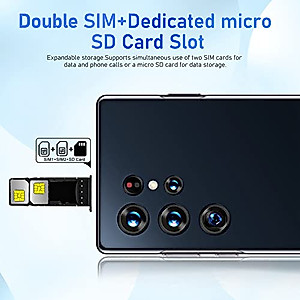 Dpofirs Note 30+ Unlocked Smartphone, 6.82in 6GB RAM 128GB ROM Dual SIM 4G Mobile Phone, Face ID Unlocked Cellphone for Android 10, WiFi+BT+FM+GPS, Gifts