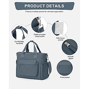 UPPACK Insulated Lunch Bag Women Large Lunch Tote Bag with Shoulder Strap Adult Lunch Box Fit and Fresh Lunch Bags for Women Men Lunch Boxes for Work Royal Blue Lunch Bag with Water Bottle Holder