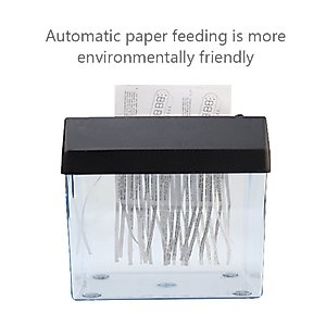 USB Paper , A6 Micro Cut Paper with Letter Opener Function Portable Mini Paper for Paper, Invoices, Receipts, PP Plastic, USB or Battery Powered