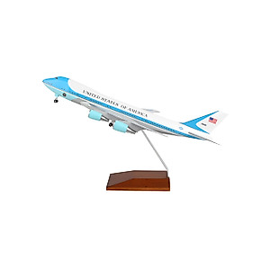 Daron Skymarks Air Force One VC25 with Gear and Wooden Stand Model Kit (1/200 Scale)