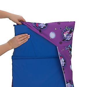 Disney Vampirina Toddler Nap Mat Cover | Measures 19" x 45", Perfect Sheet for Daycare, Pre-School, & Kindergarten Nap Pad | Comfortable, Easy to Clean | Pink, Purple