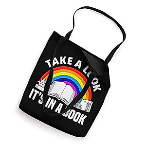 Cute Book Reader Rainbow Book Lover Love Reading Tote Bag