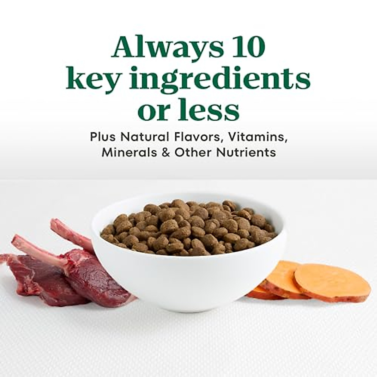 NUTRO Limited Ingredient Diet Adult Dry Dog Food Venison Meal & Sweet Potato Dog Kibble, 22 lb. Bag