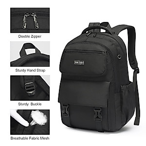 SUN EIGHT School Backpacks for Girls, 16inch Light Weight Bookbags, Girls Backpack for Elementary School (Pink)