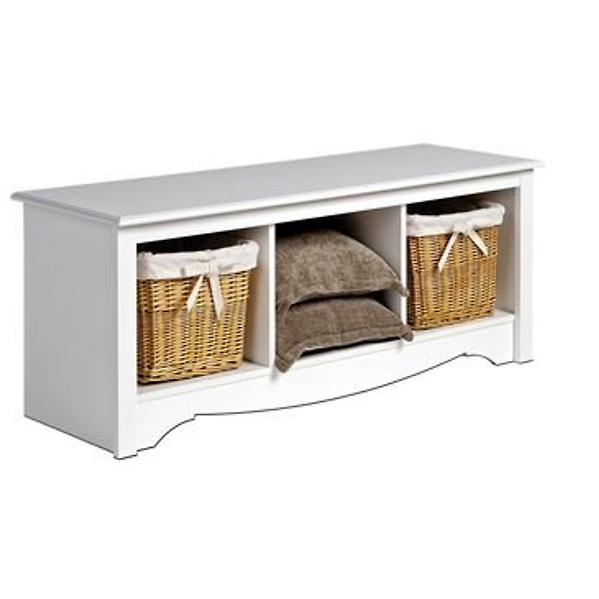 Prepac Cubbie Bench, White
