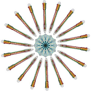 Huji Multicolor 0.5mm Ballpoint Pens for School Supplies Office Arts & Crafts Students Little Ones Party Favor Gift (Multicolor Retractable Pens – 18 PK 6 in 1)