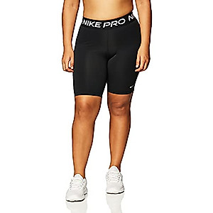 Nike Women's Pro 8 Training Shorts, Black/White, Medium
