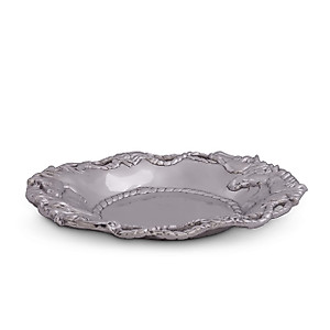 Arthur Court Designs Metal Aluminum Equestrian Horse Oval Serving Tray / Platter 14 inch x 10 inch