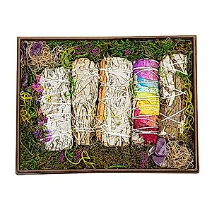 KARMA AND LUCK Love Box, Smudge Sticks, Crystals, Gift Box, Spiritual Blessing for Loved Ones (Healing Wisdom)