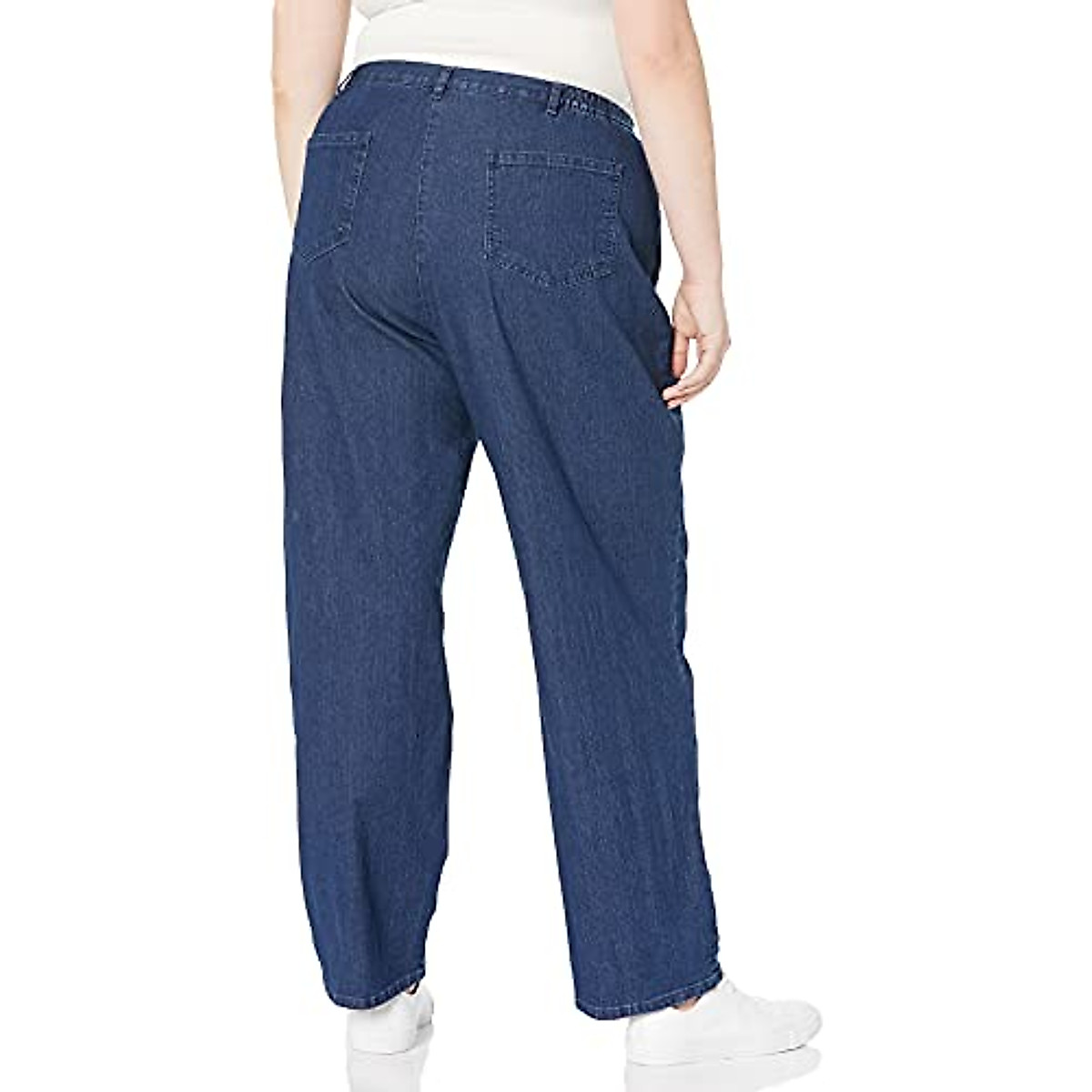 Ruby Rd. womens Plus-size Classic 5-pocket Fly Front Denim Jean Pants, Indigo, 16 US