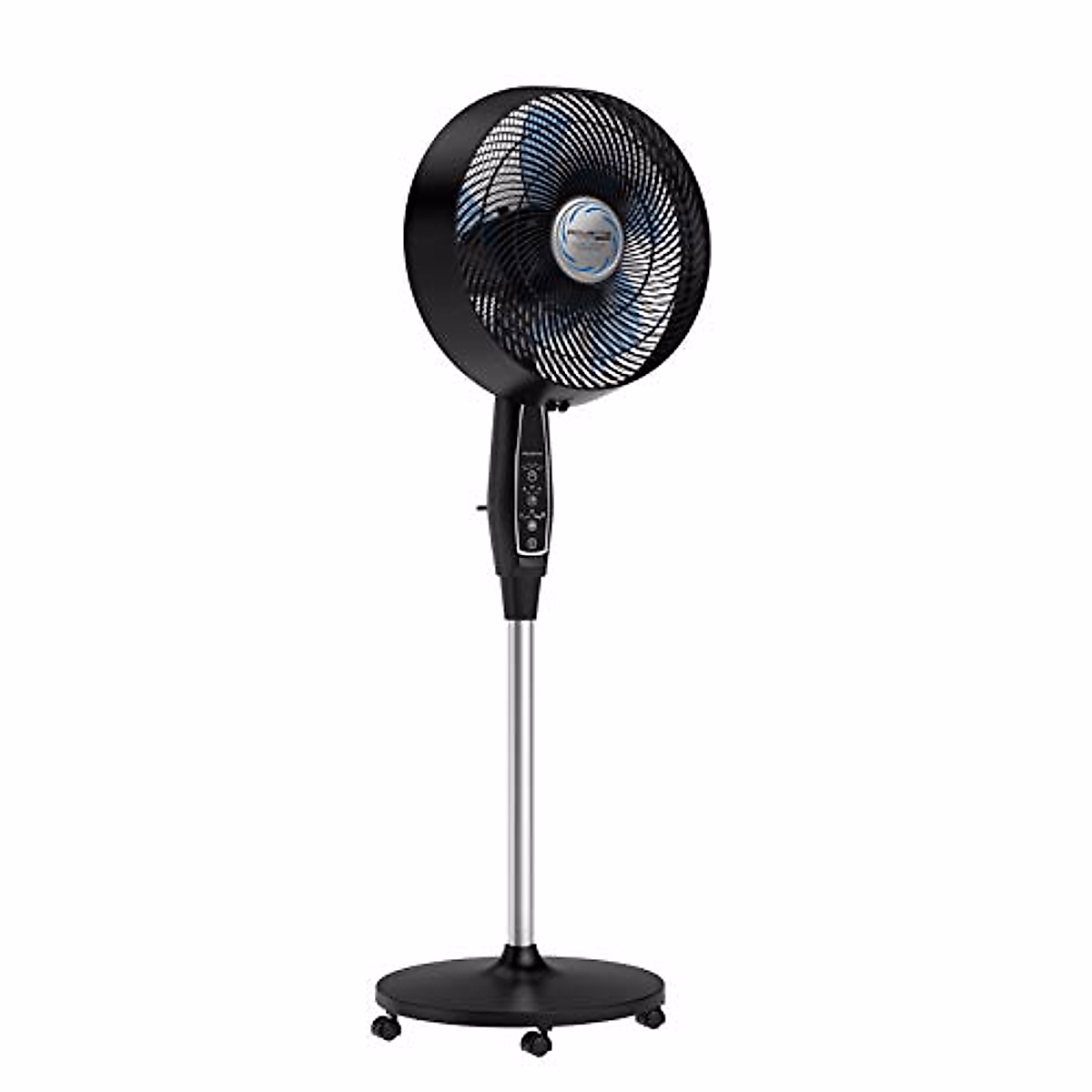 Rowenta Extreme Outdoor Fan with Remote 65 Inches Ultra Quiet Fan Oscillating, Portable, 3 Speeds, Digital Control VU4510, Black