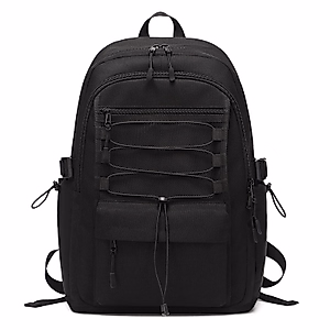 Sunborls Travel Laptop Backpacks for Girls 15.6inch Mesh Kawaii Computer Backpack Lightweight Weekend Leisure Day Travel Backpack The Gift Bookbag for Both Teen and Girls，Black