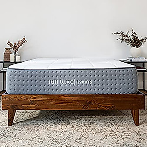 Lull The Luxe Hybrid Mattress in a Box - A Luxurious Combination of Premium Memory Foam and Individually Wrapped Springs (Queen)