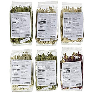Pasta Deliziosa! Handcrafted Pasta Variety Pack, All Flavors, 12 Ounce (Pack of 6)