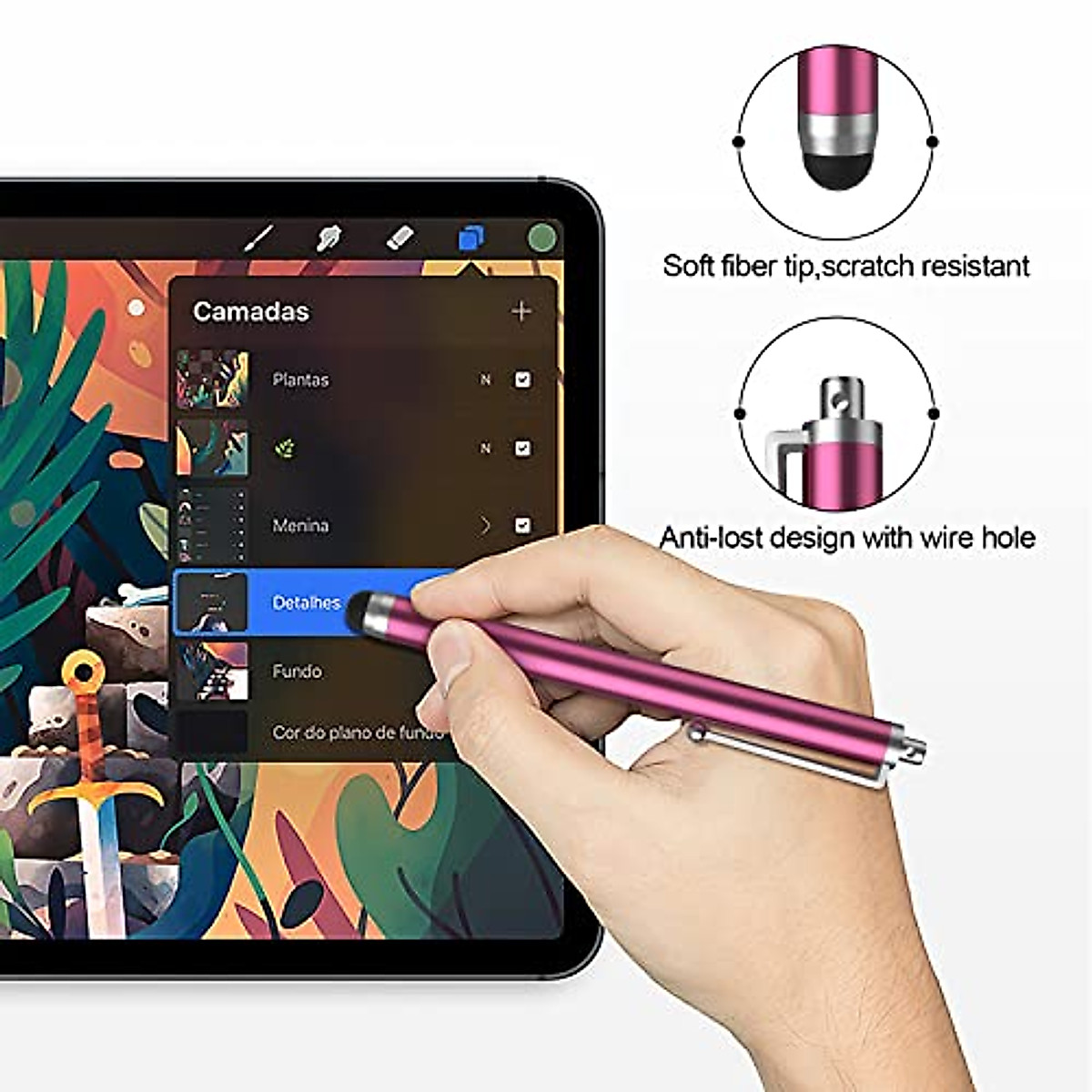 Stylus Pens for Touch Screens, Universal Stylus Pen 12 Pack High Precision Capacitive Stylus for iPad/iPhone/Android/Tablets/Chromebook/Kindle/Galaxy All Universal Touch Screen Devices