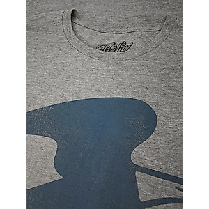 Tee Luv Men's USPS U.S. Mail Eagle Logo Shirt - United States Postal Service Shirt, Heather Grey, XL