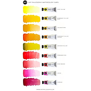 Art Philosophy® Artist Grade Watercolor Tubes Permanent Yellow Orange