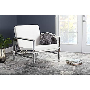 Studio Designs Home Arms, Modern Atlas Accent Chair, 250, White