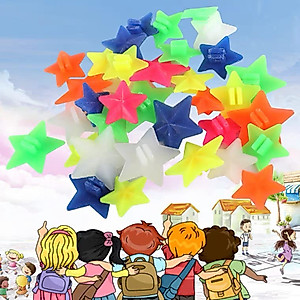 Yun River Kids' Bike Spokes Decoration / 105pcs Star Shaped Bicycle Spokes Plastic Beads
