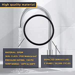 RP44648 / 44648 O-Ring, Kitchen Faucet O-Ring Compatible with Delta Faucets, Faucet Spout O-Ring Replacement Part, Pack of 4