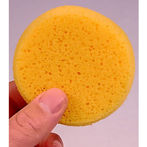 Creative Hobbies® 10 Pack of 3-1/2 Inch Round Synthetic Silk Sponges for Painting, Crafts, Ceramics, Household Use & More! Pack of 10 Sponges
