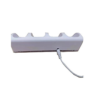 YZGame Wii Controller Charger Remote Charger for Wii , 4-in-1 Wii Remote Charging Station Replacement Wii Charging Dock with 4 Rechargeable Batteries White Wii Remotes with Charger,NF14-W2