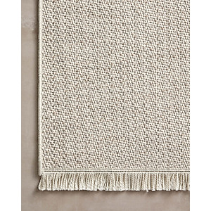 Loloi Amber Lewis x Malibu Ivory/Dove 5'-1" x 7'-7" Area Rug